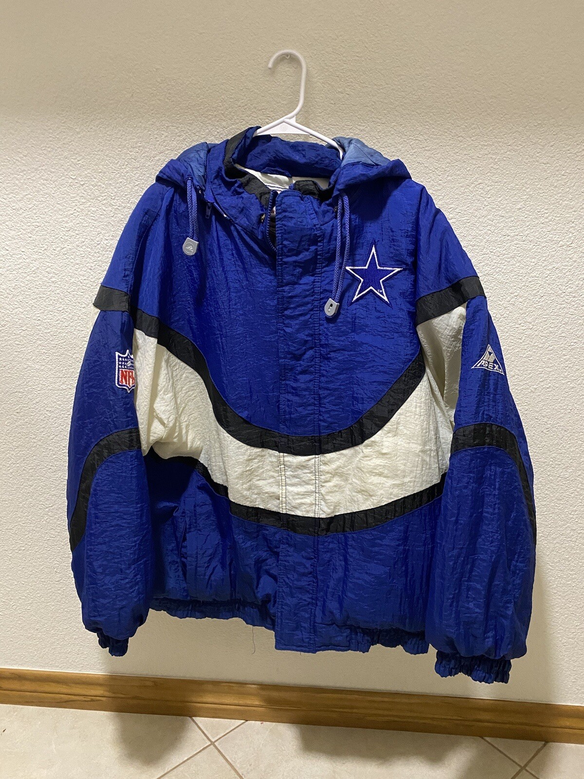 Vintage Apex One Dallas Cowboys Puffer Jacket NFL Authentic Pro Line ...