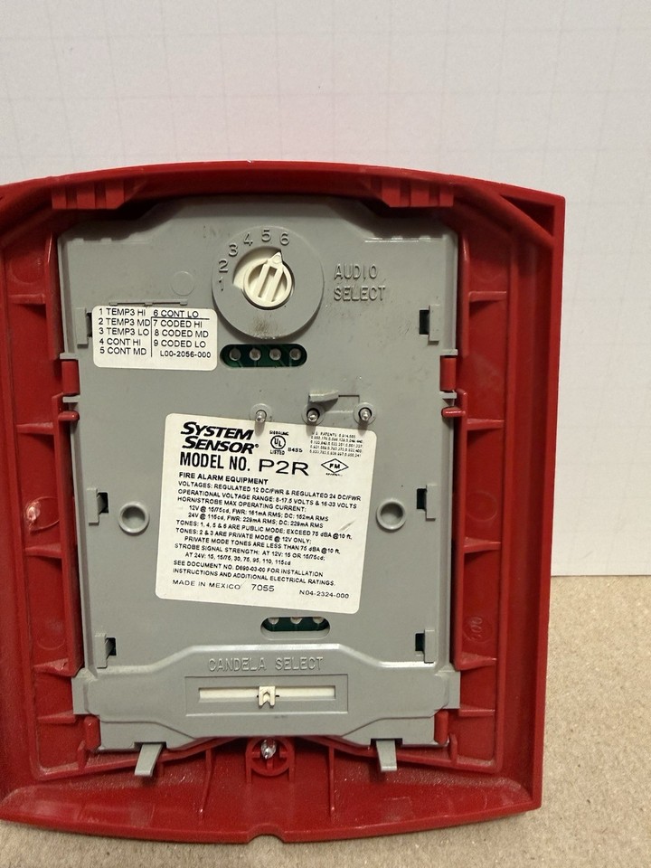 System Sensor P2R Horn Strobe - Red | eBay