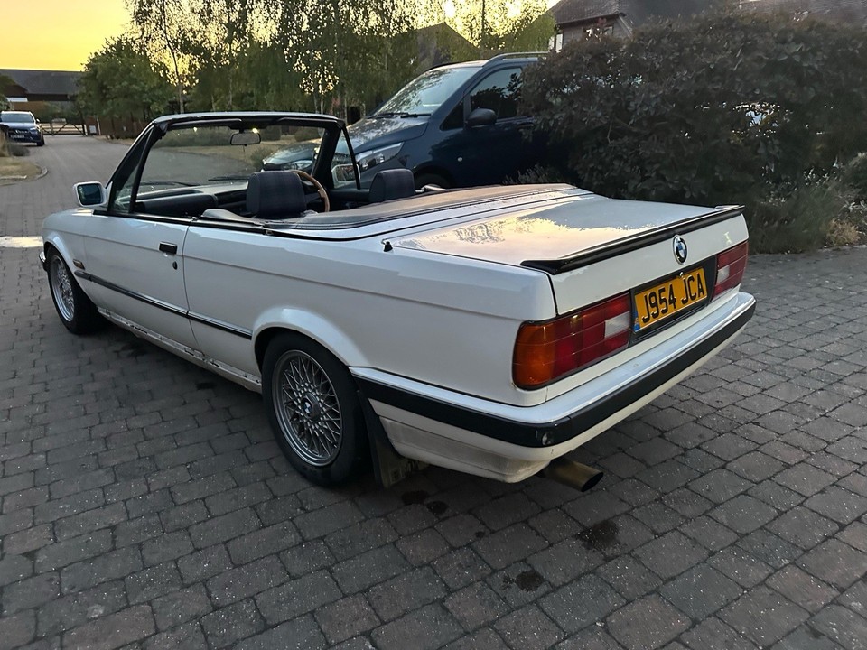 Alpine White 1992 BMW E30 318i Convertible Manual | eBay UK
