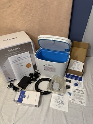 SoClean 3 CPAP Sanitizer SC1400 Complete Kit w/ New Filter & Adapters ...