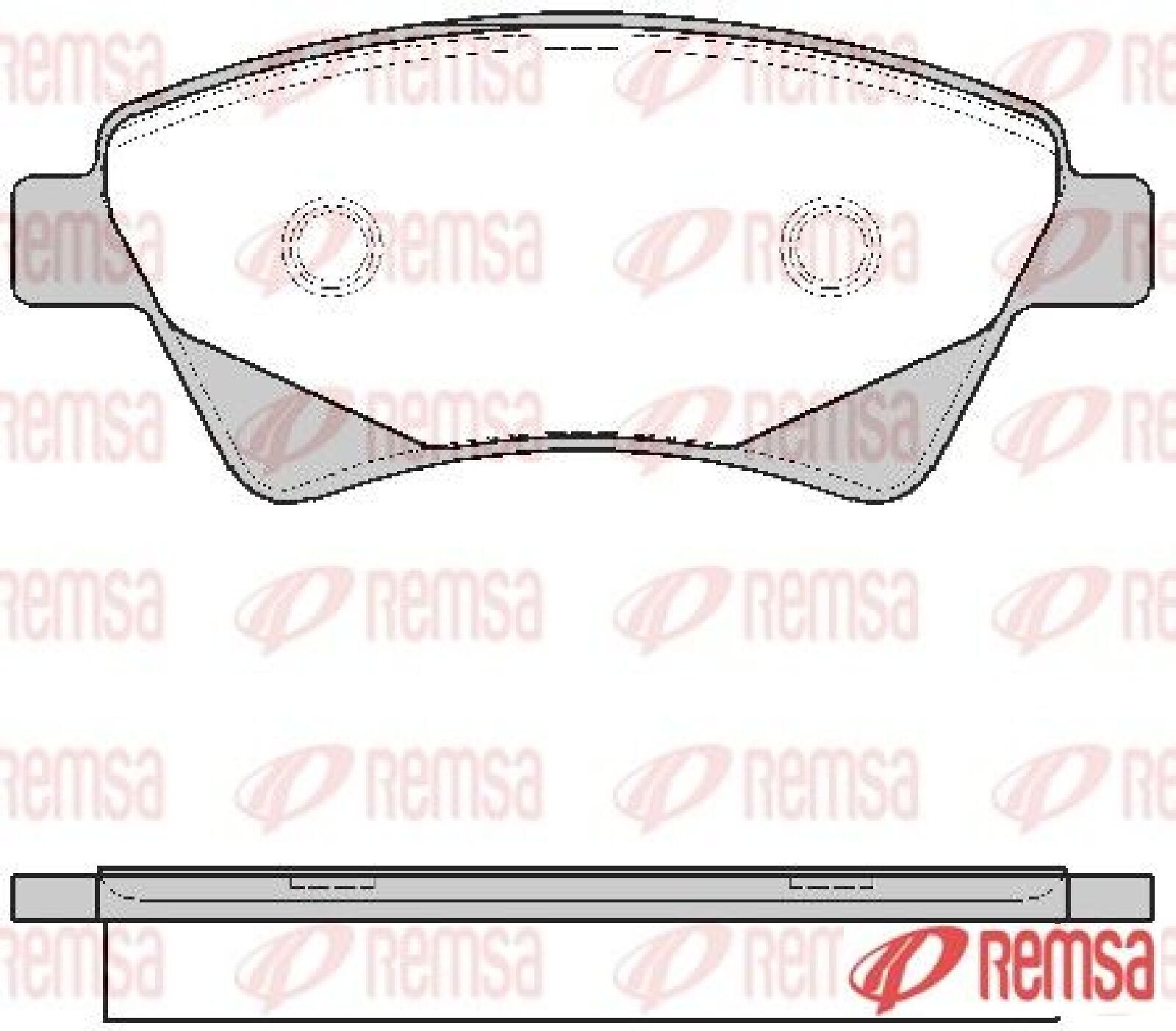 REMSA 0976.20 Bremsbelagsatz für Scheibenbremse Bremsbelagsatz für ...