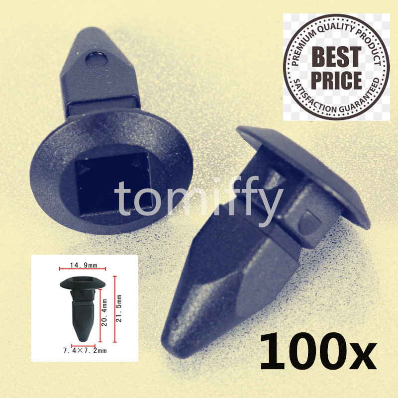 Lot of 100 Bumper Fender Apron Screw Grommet Nut Clips For VW Audi N908 ...