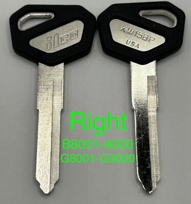 2 Key Blanks Kawasaki KLX 250 KLX250 Ninja ZX-6 ZX-6R ZX-7 ZX-7R ZX-7RR ...