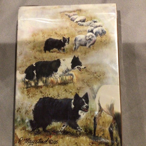 Playing Cards Border Collies Dogs Best Friends Artist Ruth Maystead NEW ...