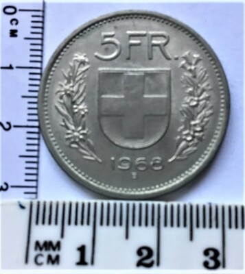 5 Swiss Francs - 5 FR - 1968 - Helvetica | eBay