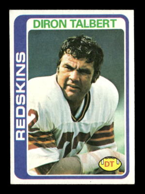 1978 Topps #276 Diron Talbert Washington Redskins EX Football Card ...