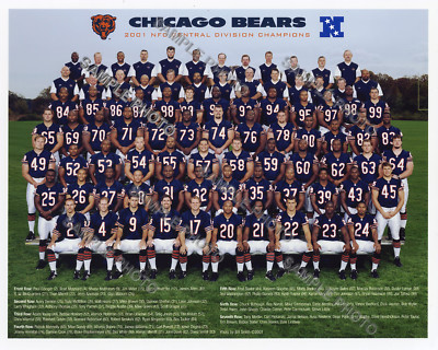 2001 Chicago Bears NFC Central Division Champions 8x10 Team Photo | eBay