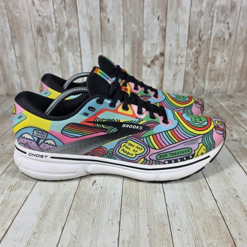 Brooks Ghost 15 Pride Running Shoes Colorful Sneakers Mens Size 11.5 | eBay