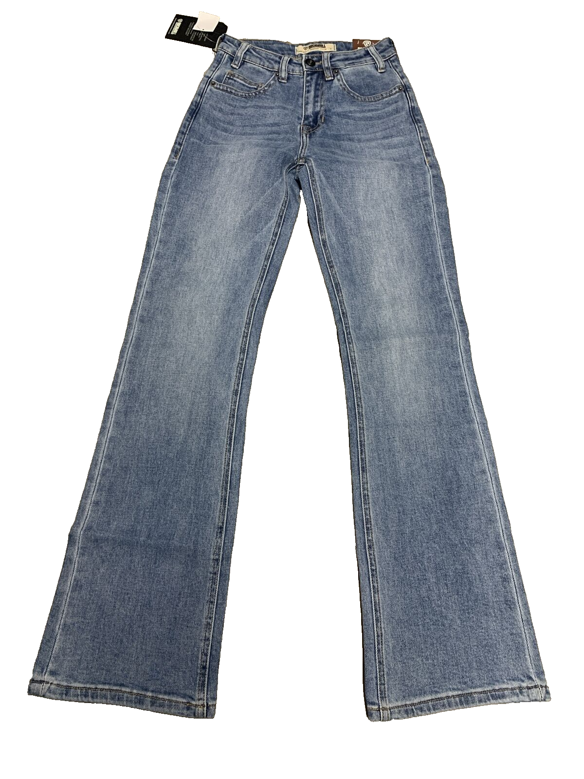 Rock and Roll Cowgirl Denim High-Rise Back Yoke Bootcut Light Wash ...