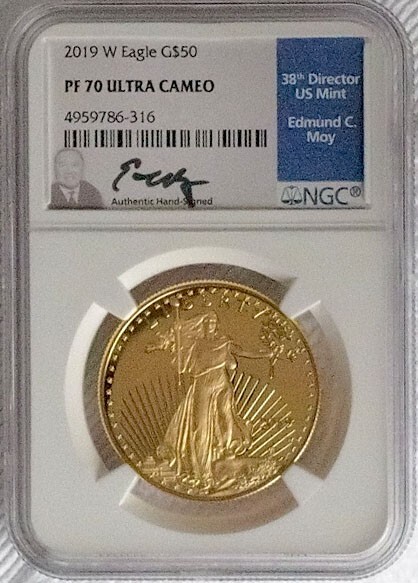 2019-W $50 American Gold Eagle - NGC PF70 Ultra Cameo - Moy | eBay