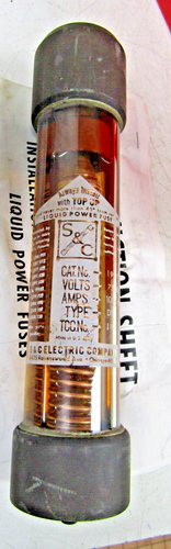 🔥NEW S & C 100 AMP LIQUID FILLED POWER FUSE 100 65E 7500 VOLTS DP 19101 ...