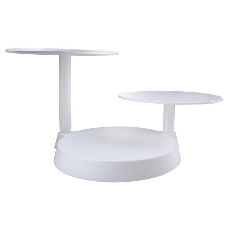 3 Tier White Round Cake Rack Food Holder Plate Display Stand Birthday ...