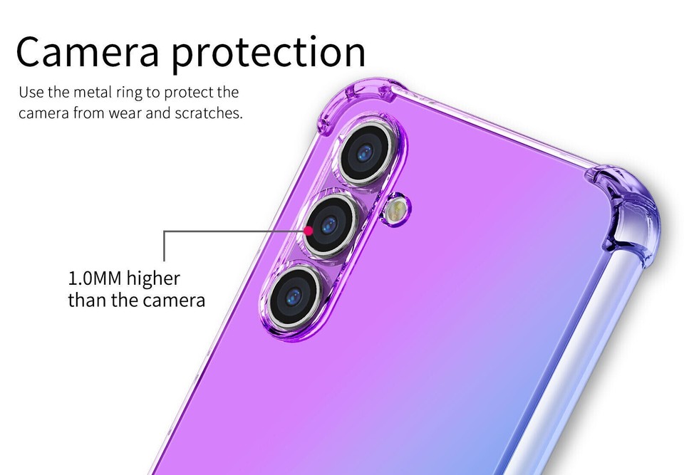 Case For Samsung Galaxy A14 A15 A34 A54 5G Shockproof Silicone Phone ...