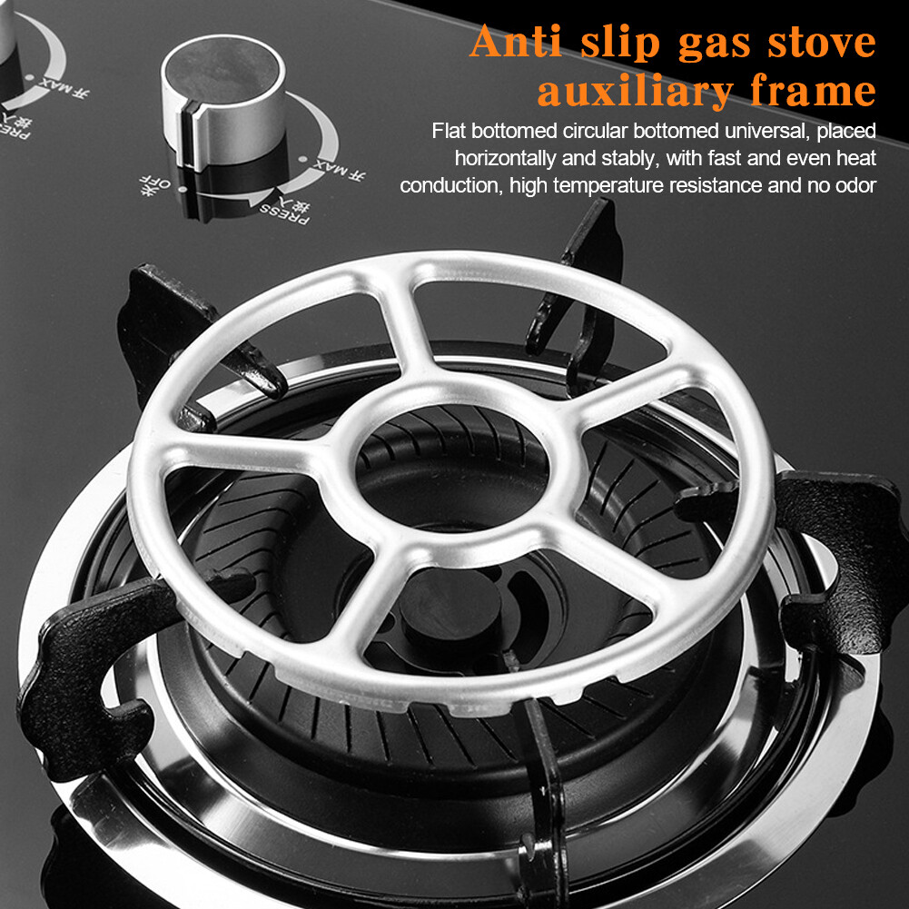 2pcs Odorless Stove Gas Ring Reducer For Cooker Non Slip Kitchen Heat ...