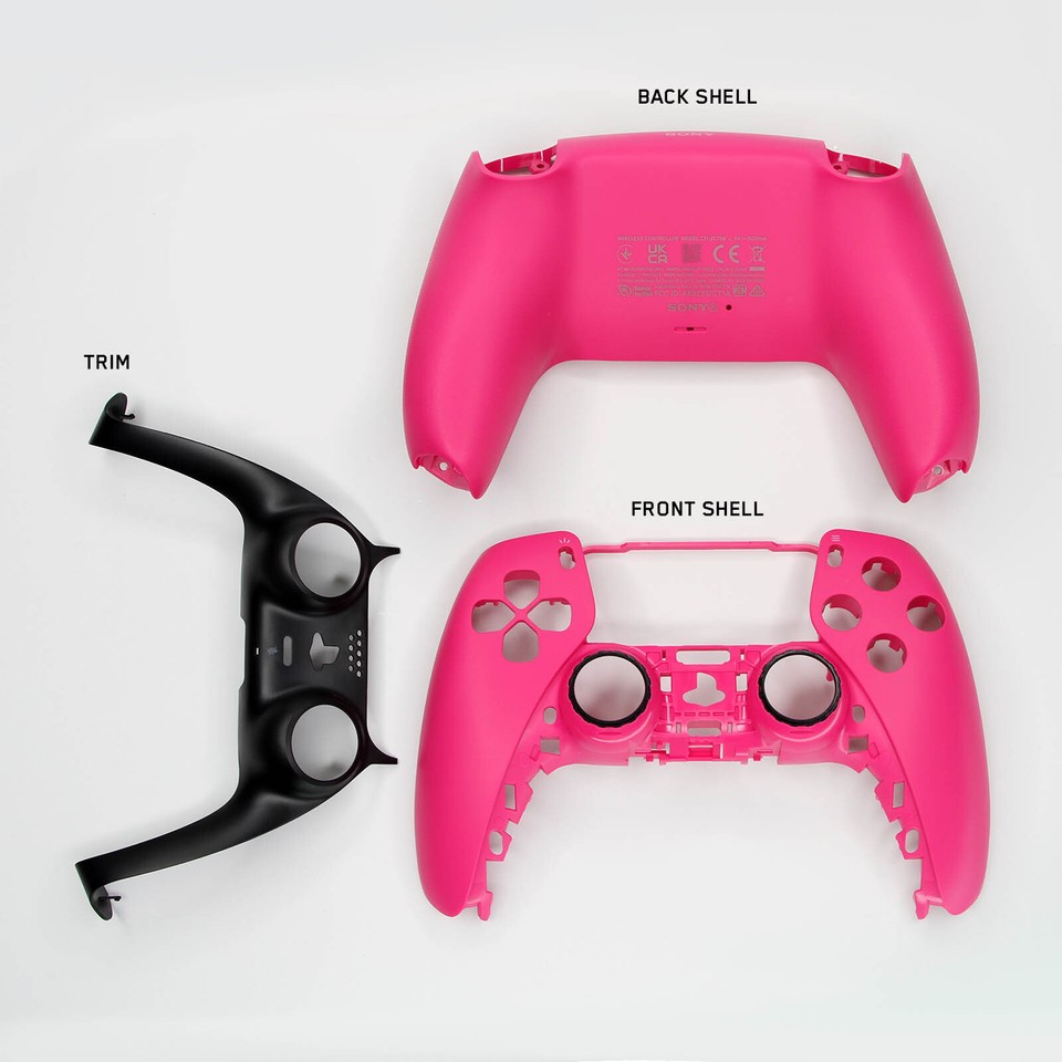 Sony PS5 Controller Shell Kit Front Back Touchpad Buttons Pink Red Blue ...
