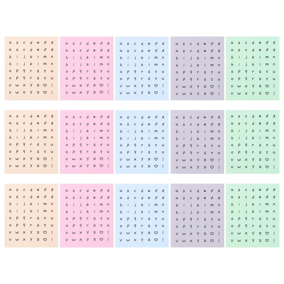 3 Count Scrapbook Letter Decals Supplies Small Alphabet Stickers | eBay UK