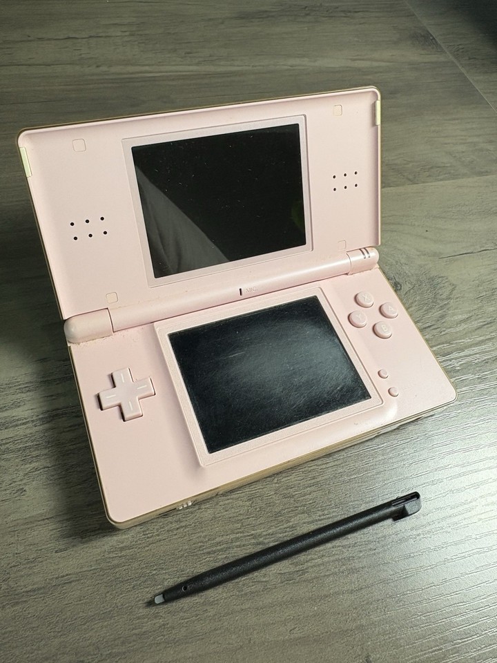Nintendo DS Lite Coral Pink System Game Only (USG-001) Tested Works ...