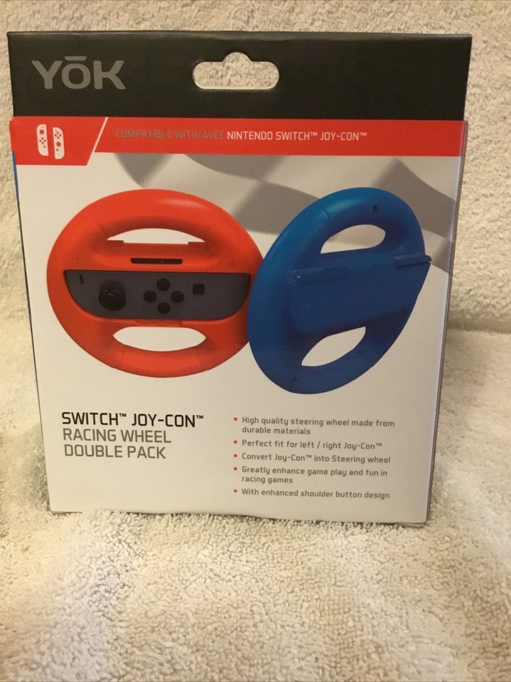 YOK Switch Joy-con Racing Wheel for Switch Double Pack NIB. | eBay