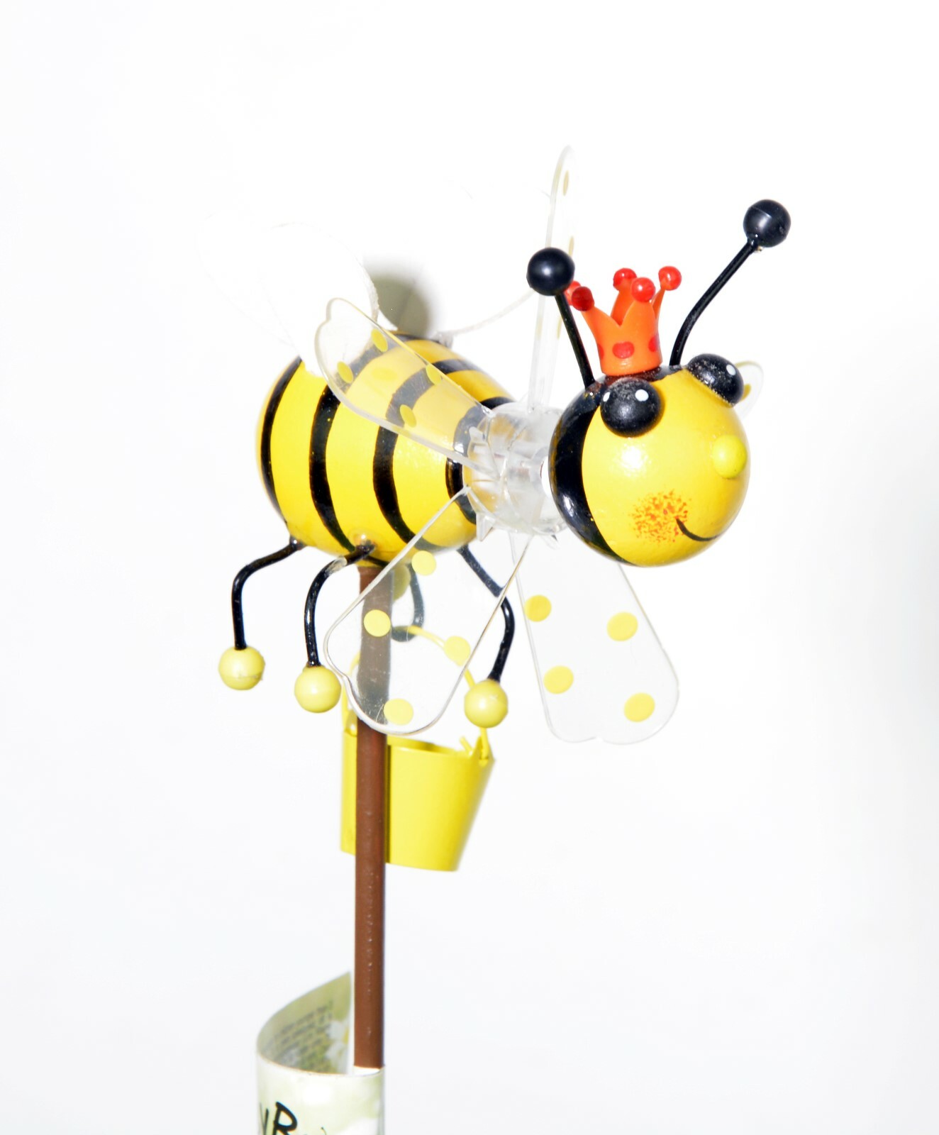 WOODEN HONEY BEE WINDMILL Garden Décor Windmills Different Sizes ...