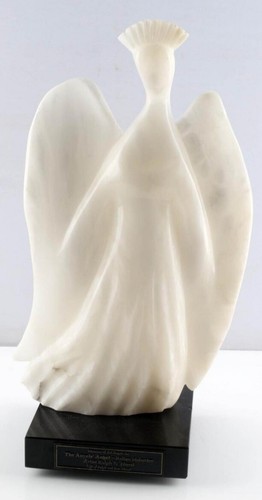 Ralph N. Hurst (1918-2003) Italian Alabaster Sculpture Angel on ...