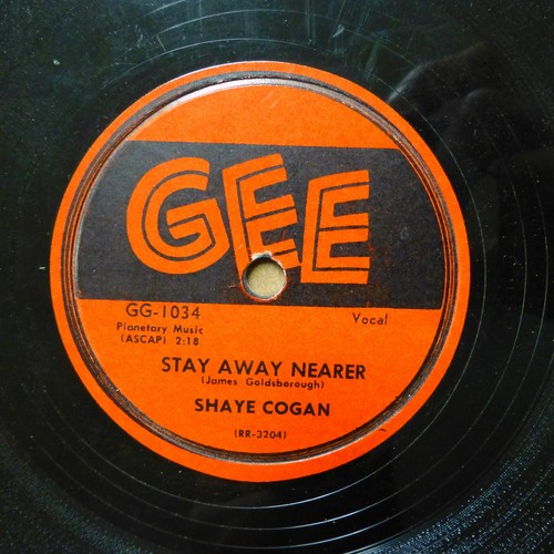 Shaye Cogan Pop Stay Away Proche B/W Ain'T Nobody Home Sur VG Gee ...
