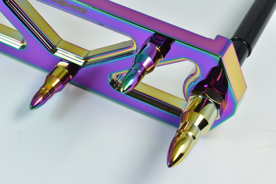 VMS RACING RED BULLET SPIKE BATTERY TIE DOWN BRACKET BRACE KIT W/ RODS ...