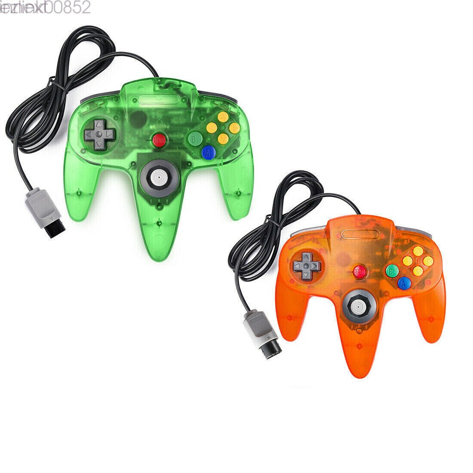1/2 Wired N64 Controller Remote Gamepad Joystick For Nintendo 64 N64 ...