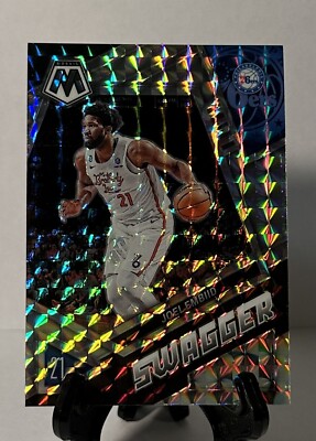 2022-23 Panini Mosaic JOEL EMBIID Swagger Silver Mosaics Prizm #14 ...