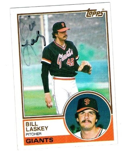 Bill Laskey Signed Auto Autographed 1983 Topps Baseball Card ...