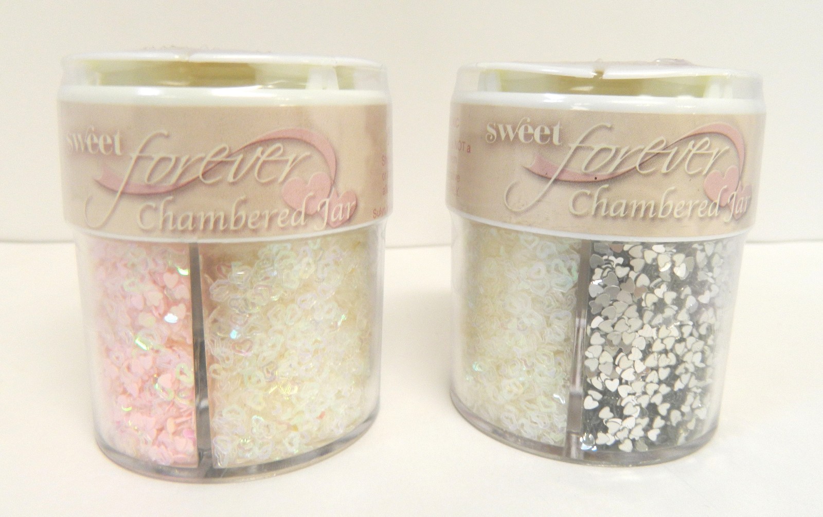 MINI HEART SPANGLES CONFETTI - PINK, IVORY, SILVER + - CRAFTS BRIDAL ...