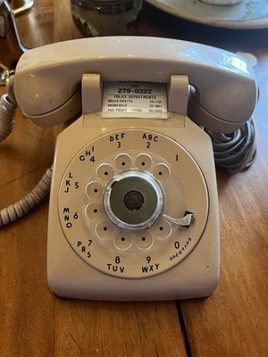 Vintage Western Electric Desktop Rotary Dial Telephone Phone Beige | eBay
