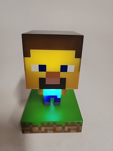 Steve Minecraft Light #001 Desktop Mini Night Paladone Icons | eBay