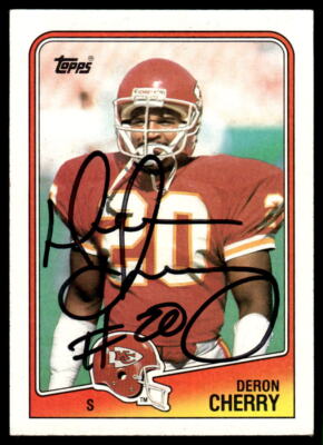 Deron Cherry Signed KANSAS CITY CHIEFS Card 1988 Topps | eBay