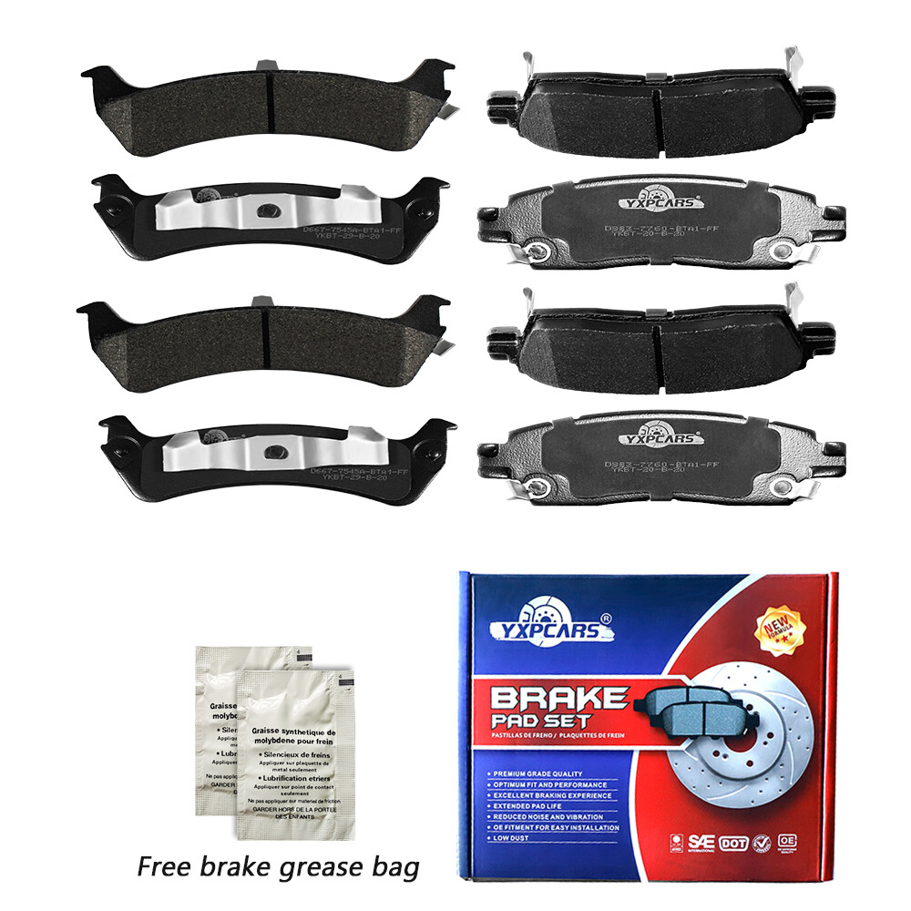 Front + Rear Ceramic Disc Brake Pads Set For 2001 2002 Ford Explorer ...