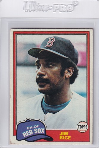1981 TOPPS JIM RICE BOSTON RED SOX (VG-EX) (REVIEW PICS) GE-3642 | eBay