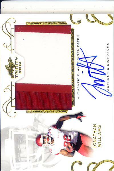 jon williams rookie rc draft auto jersey patch arkansas razorbacks ...
