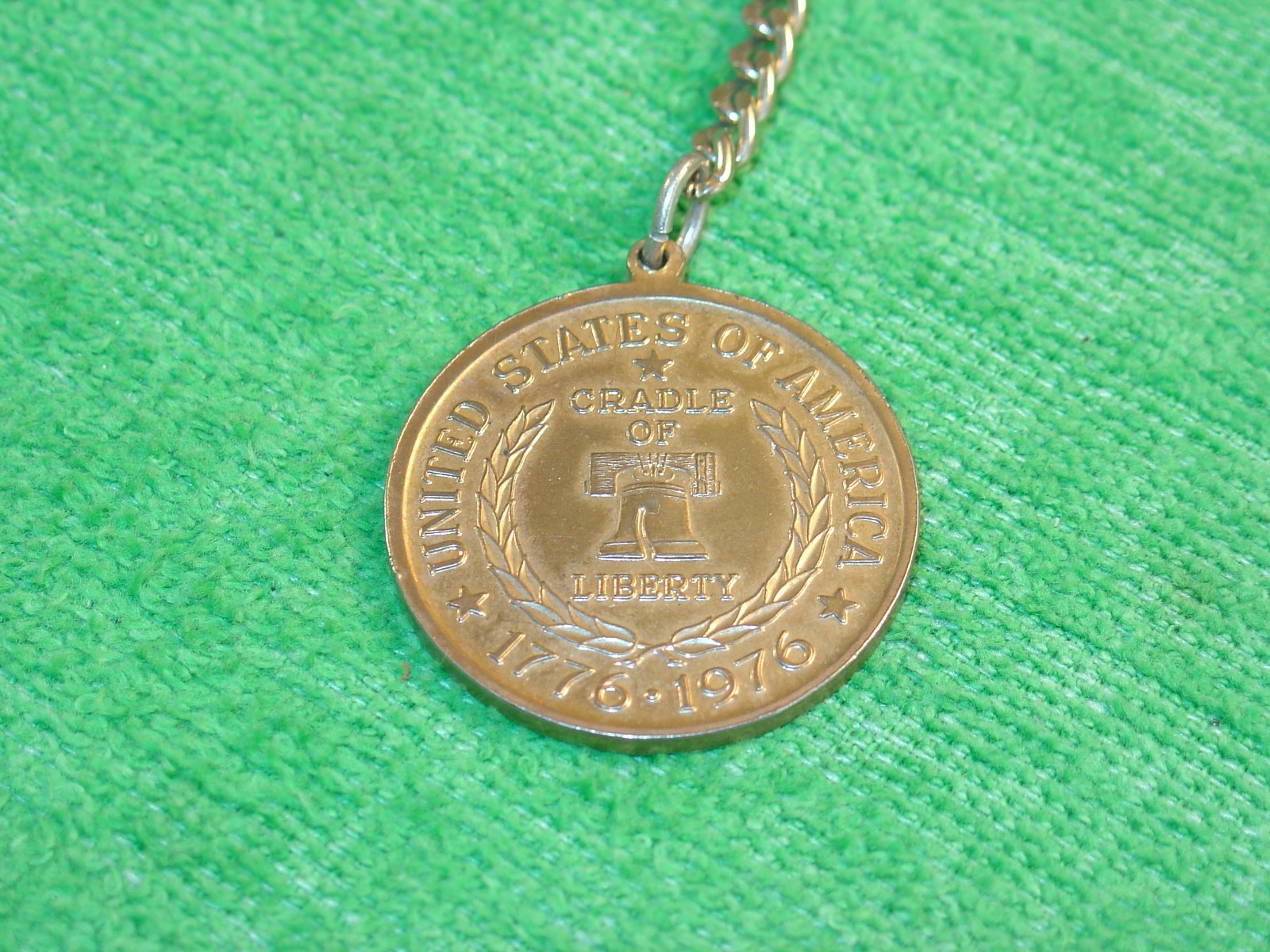 VINTAGE KEY CHAIN WASHINGTON AT VALLEY FORGE CRADLE OF LIBERTY USA 1776 ...