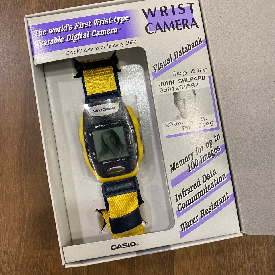 CASIO WQV-2B-9 Wrist Camera Digital Watch Rare Vintage New In Box NOS ...