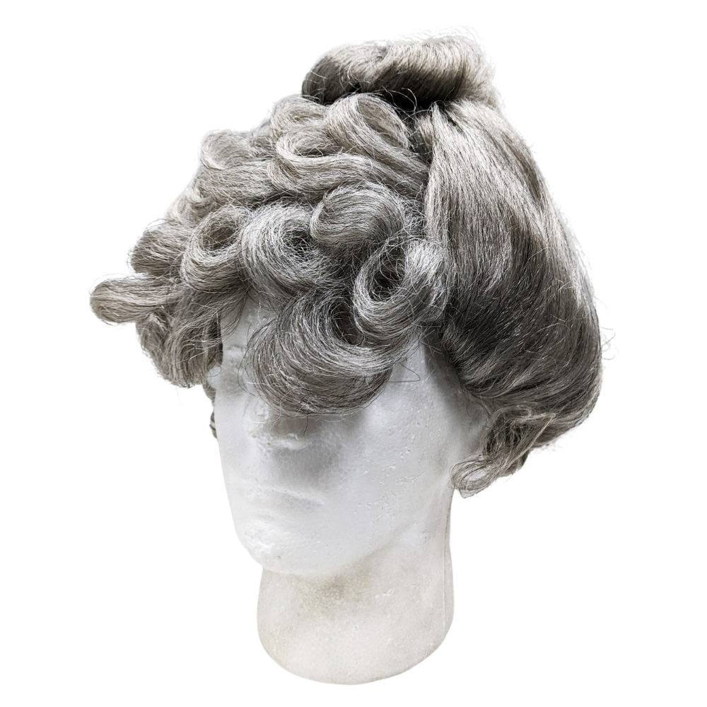 Dark Grey Victorian Wig Gibson Girl Lady Curly Upsweep 1800s Costume ...