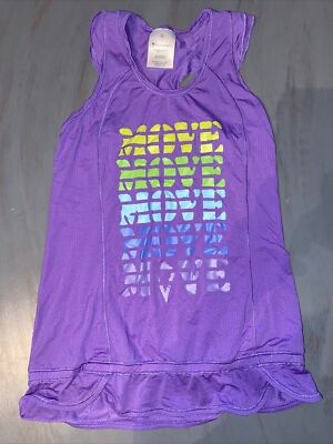 Ivivva Athletica By Lululemon Purple Move Ruffle Tank Top Sz 10 | eBay