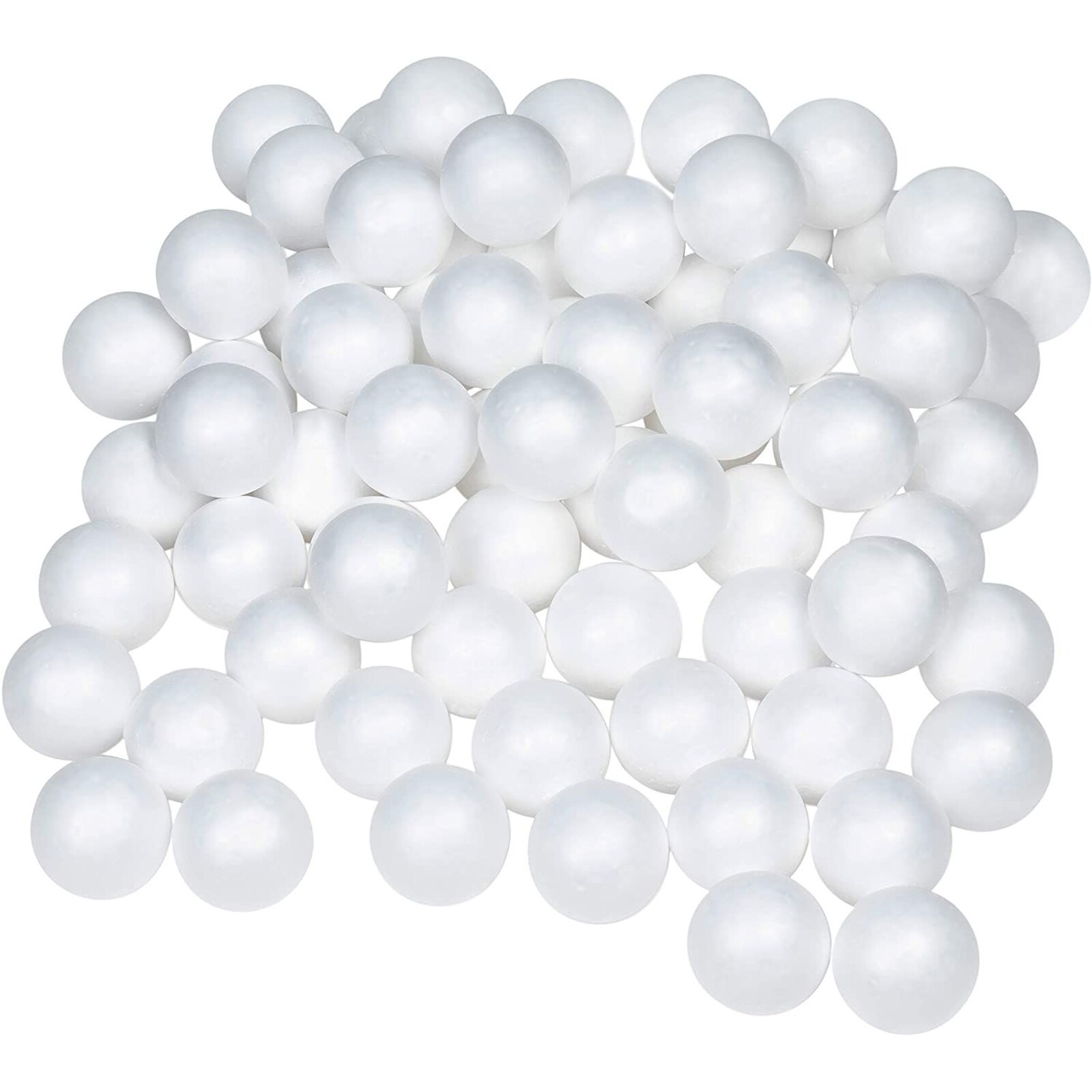 75-Pack Foam Balls for Crafts Round Polystyrene Balls, Art Craft DIY, 2 ...