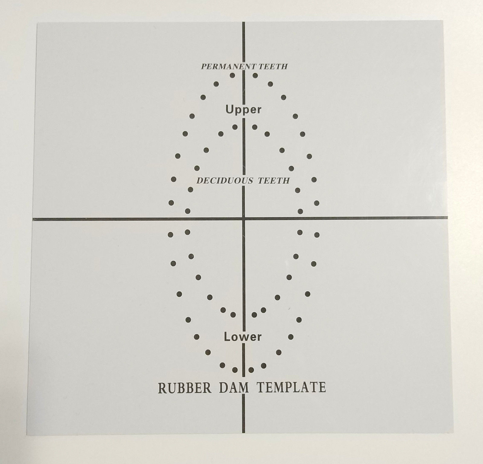 1x Rubber Dam Template Dental Surgical Instrument Teeth Endodontic ...