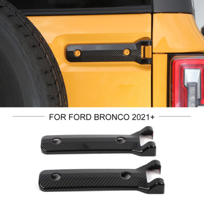 Carbon Fiber Rear Door Tailgate Hinge Cover Trim Accessories for Ford ...