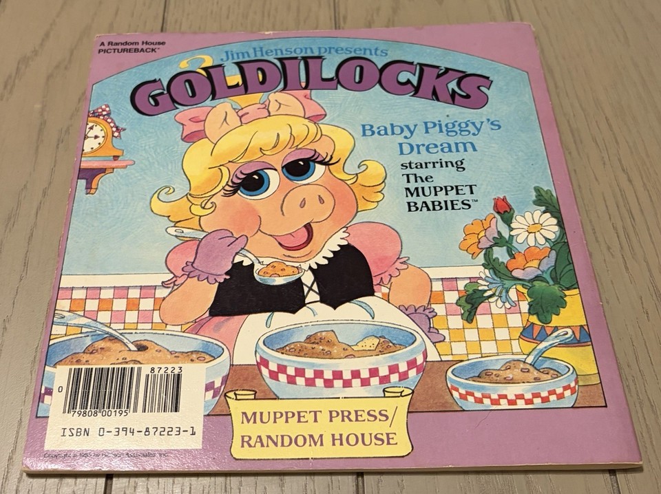 GOLDILOCKS Baby Piggy's Dream Paperback Book by Louise Gikow 1985 ...