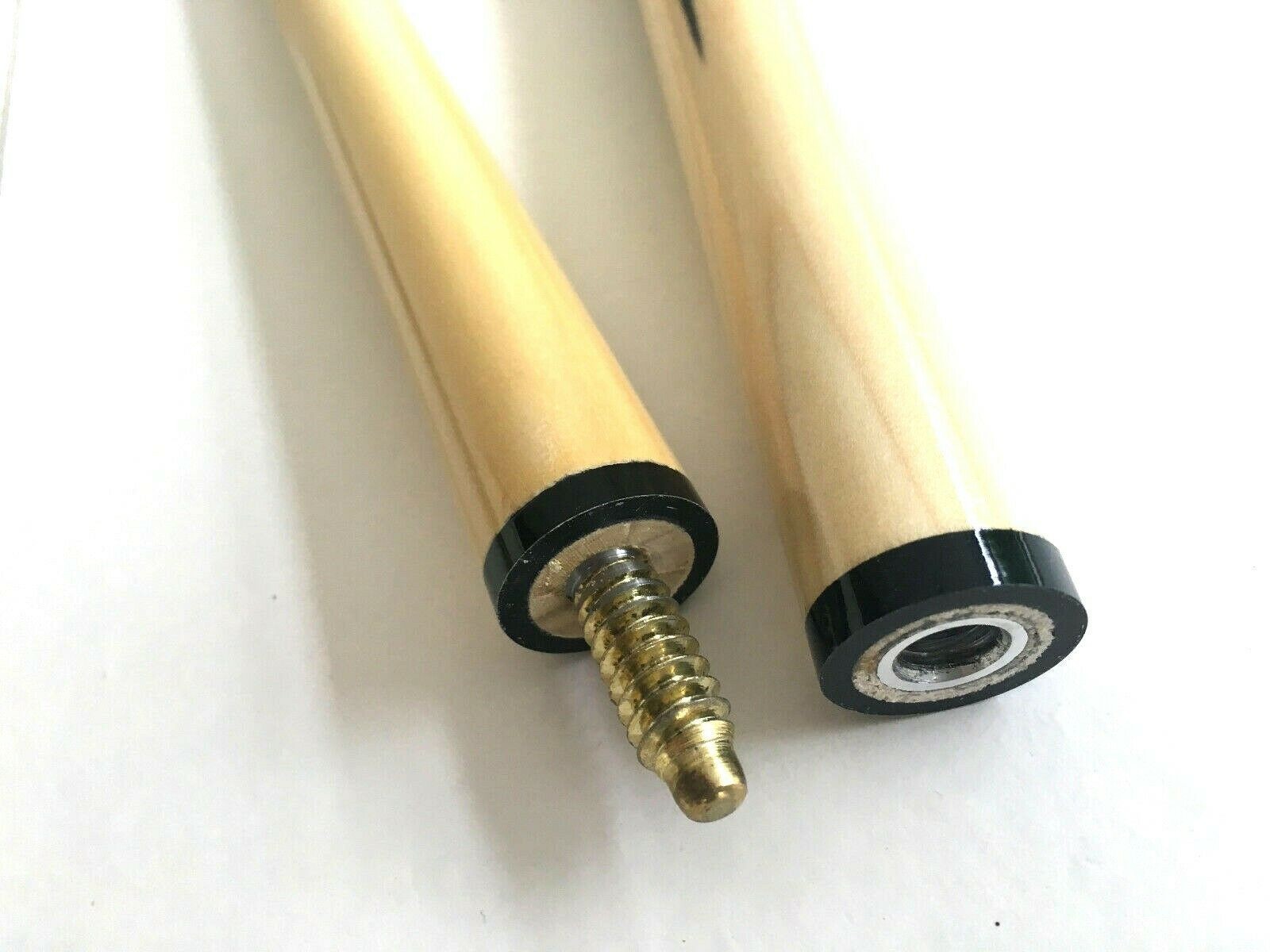 POOL & SNOOKER 2-PIECE CENTRE SPLIT CUES 36" 48" 57" CUES with 2 Cue ...