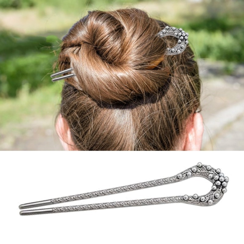 Elegant Pearls Hair Leaf Buyao Hair Chopsticks Jewelry Filigree ...