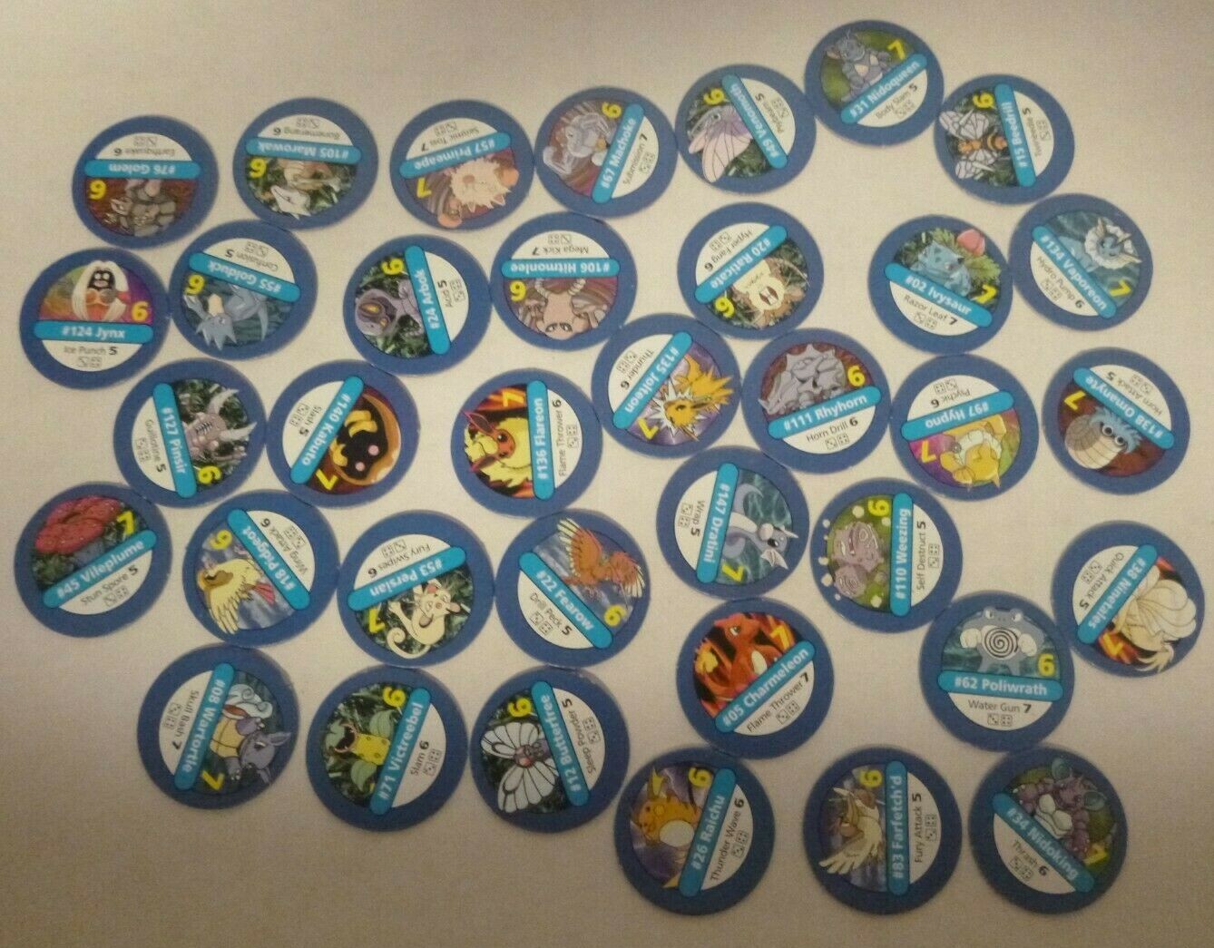 Pokemon Master Trainer Board Game 1999 Pieces Cards Tokens Chips Rivals ...