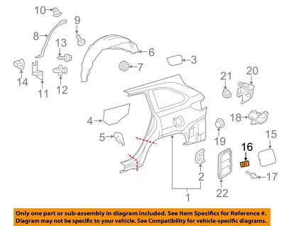 TOYOTA OEM Fuel Door-Gas Cap Hatch Spring 7736002020 | eBay