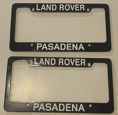 Matching Pair Of LAND ROVER of Pasadena, California Metal License Plate ...