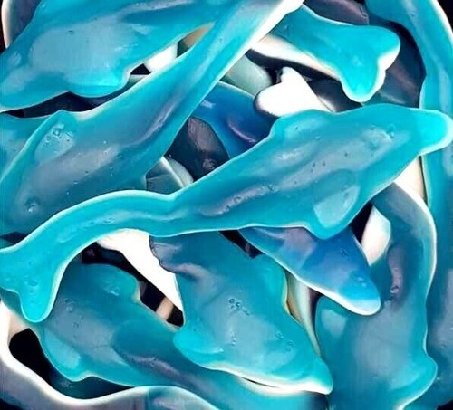 Large Dolphins Blue White Sweets Pick Mix Party Giant Gift Dolphin Bulk ...